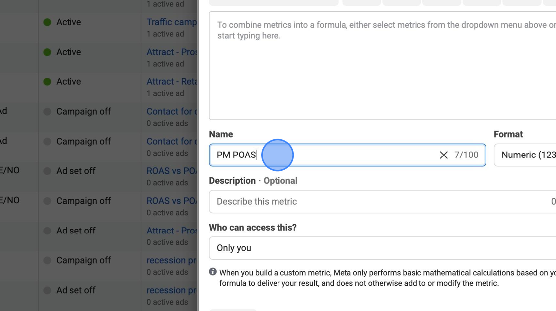 How to set up Meta integration and create custom columns